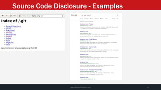 Loose Lips Sink Ships: Why Your Application Tells Me How to Hack It | PPT