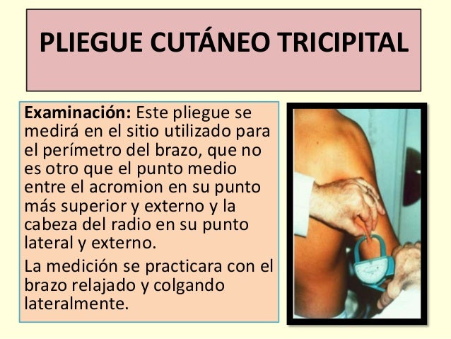 Examinación de las medidas antropometricas