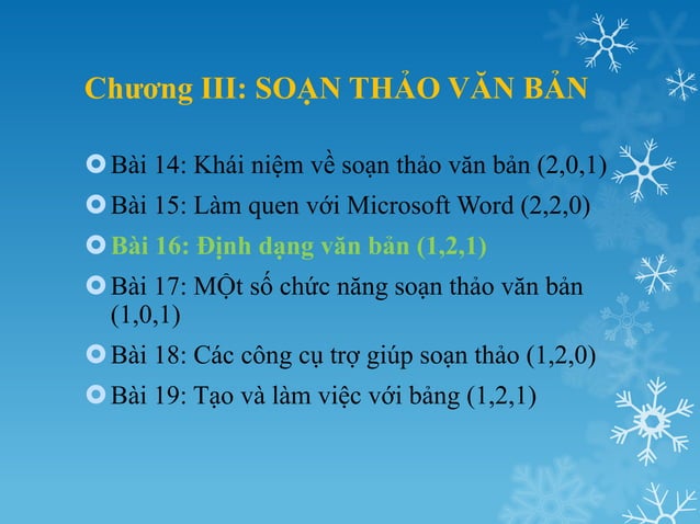 Lop 10 bai 16 dinh dang van ban | PPT