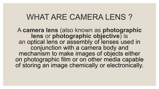 Types of Camera Lens | PPTX