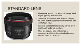 Types of Camera Lens | PPTX