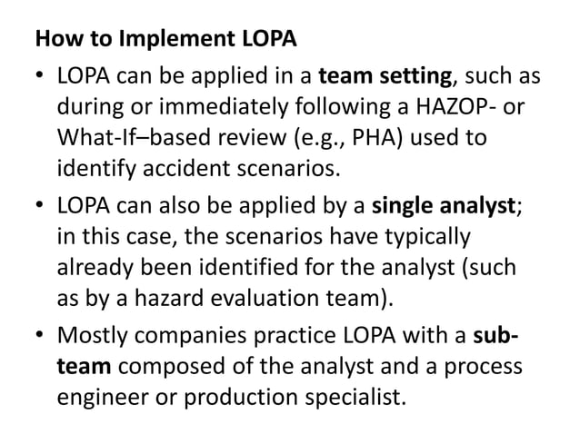 LOPA | Layer Of Protection Analysis | Gaurav Singh Rajput | PDF