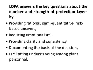 LOPA | Layer Of Protection Analysis | Gaurav Singh Rajput | PDF