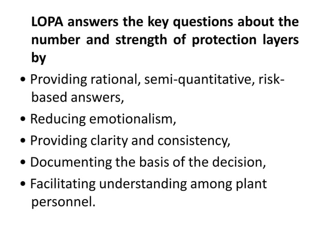 LOPA | Layer Of Protection Analysis | Gaurav Singh Rajput | PDF
