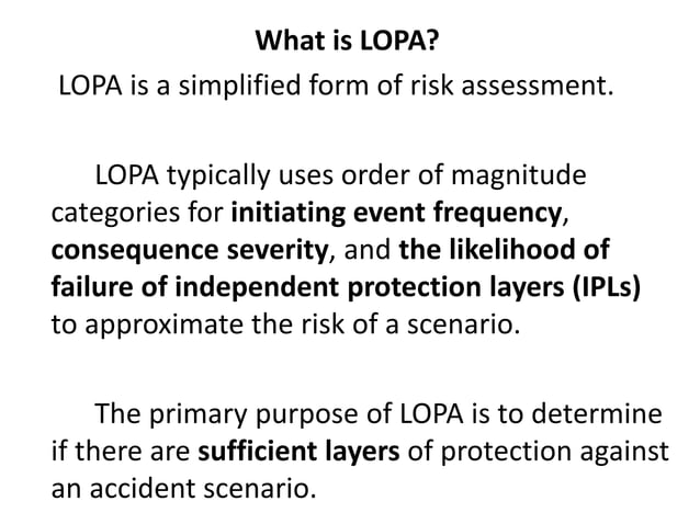 LOPA | Layer Of Protection Analysis | Gaurav Singh Rajput | PDF