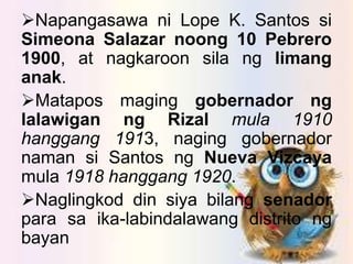 Lope K. Santos | PPTX