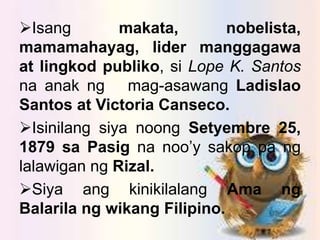 Lope K. Santos | PPTX