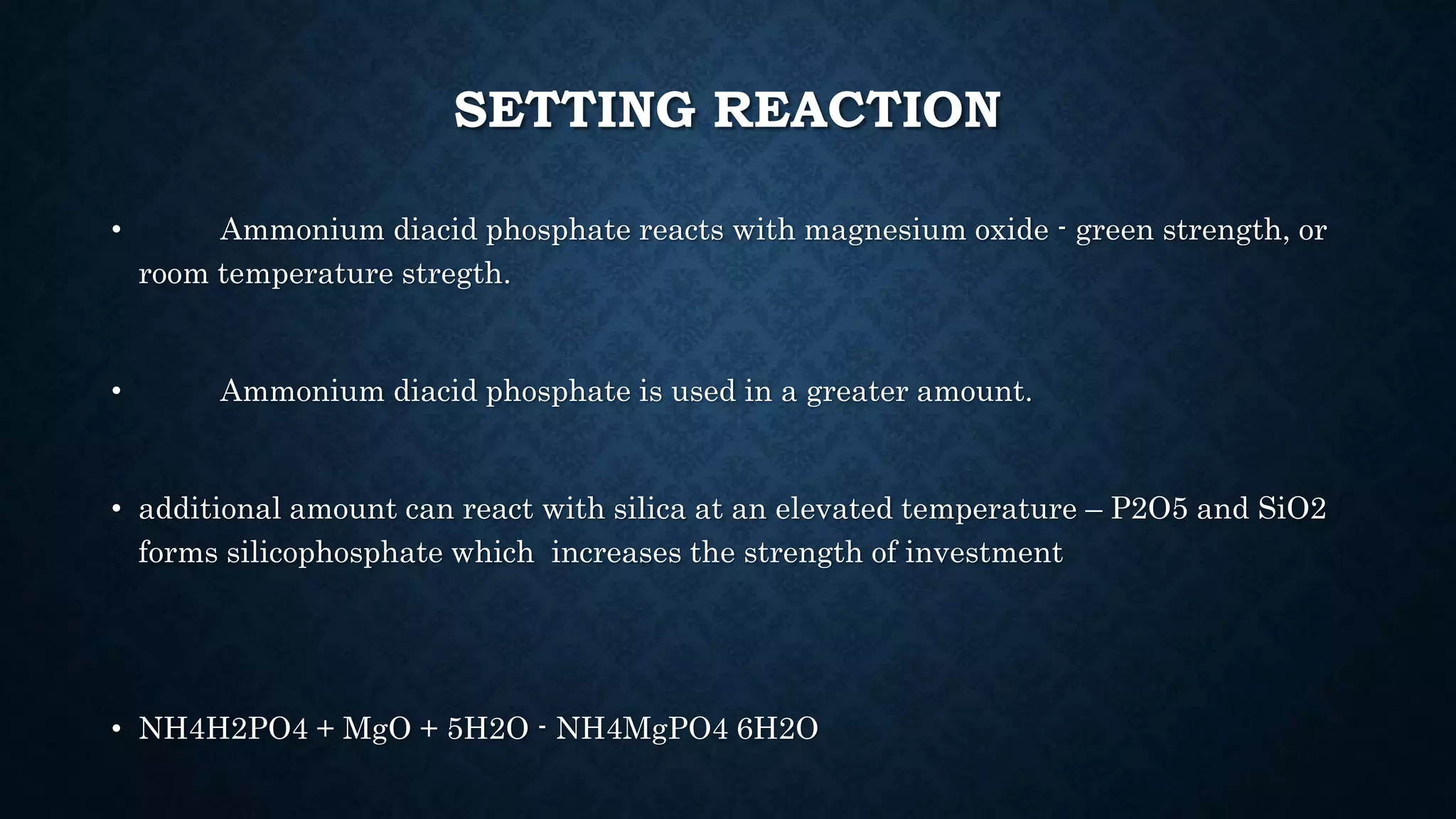 Dental casting investment materials | PPTX