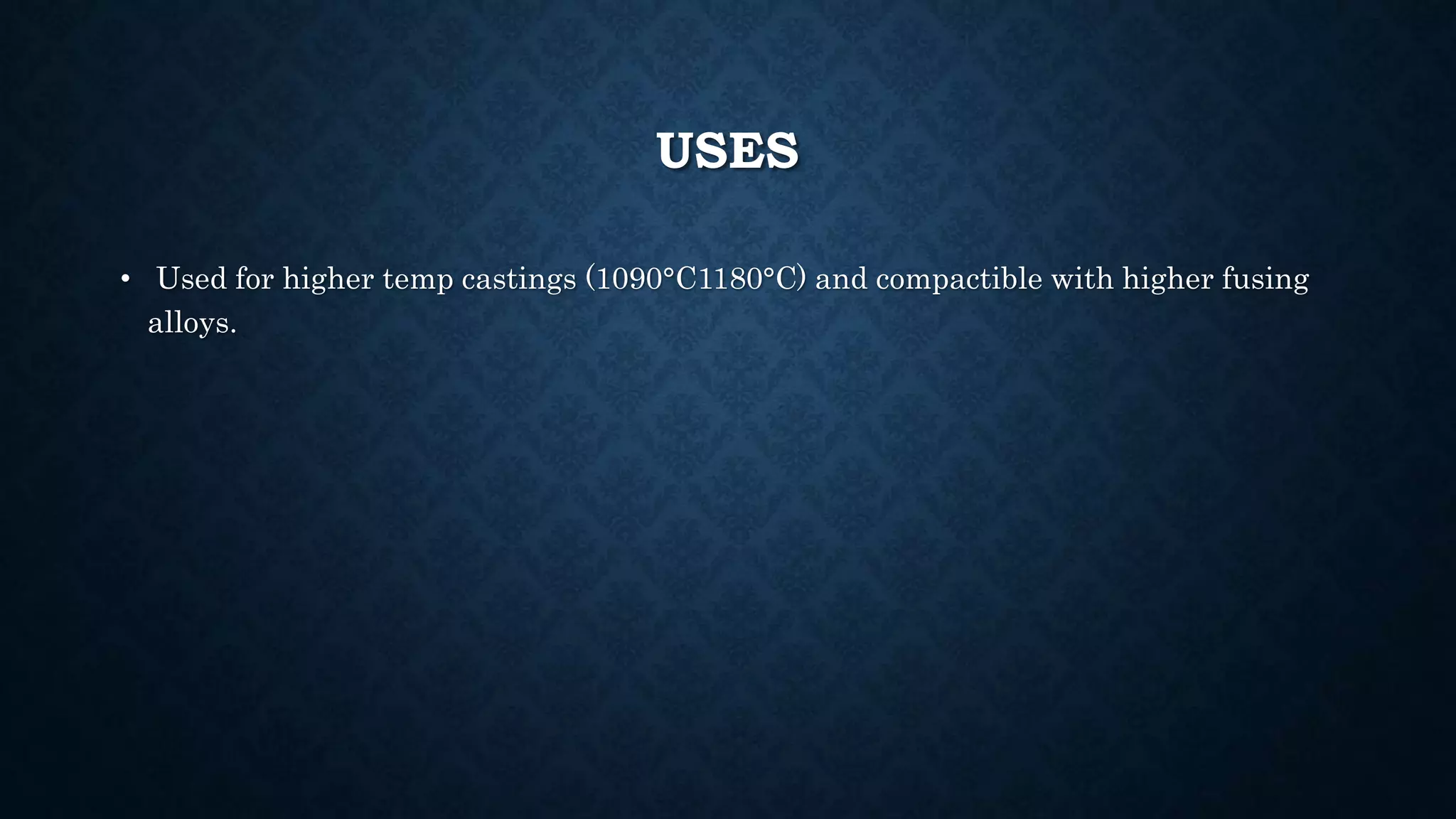 Dental casting investment materials | PPTX