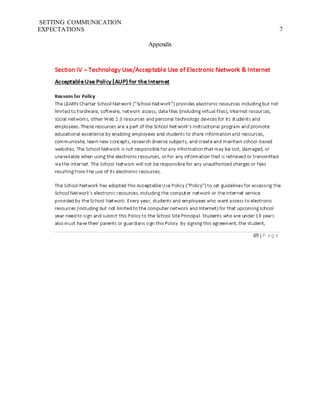 Expectations for a K-12 Electronic Communication Plan | PDF