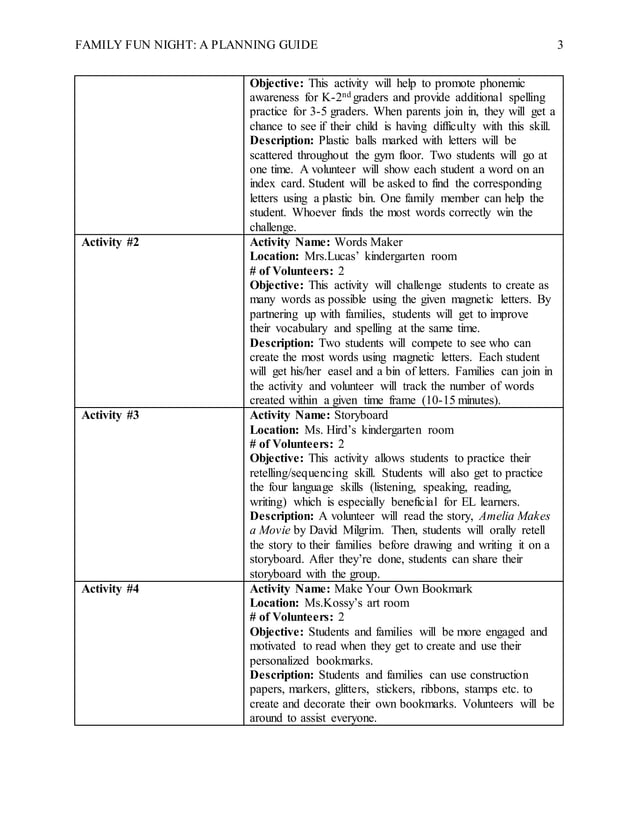 PTA Activity Planning Guide | PDF