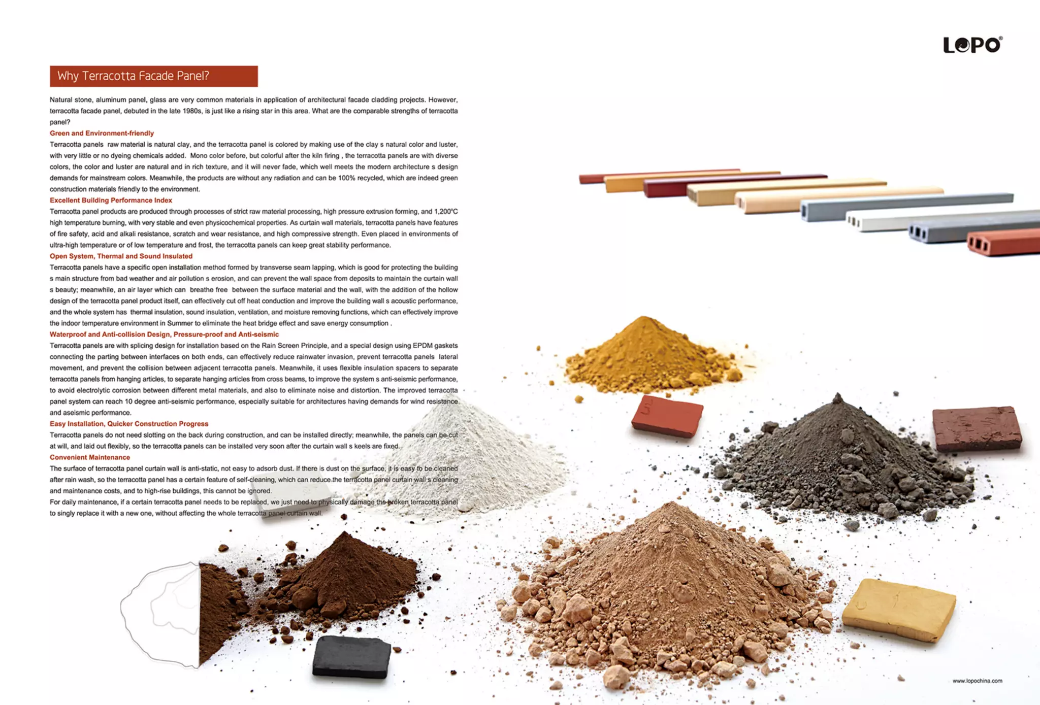 LOPO terracotta panels catalogue | PDF