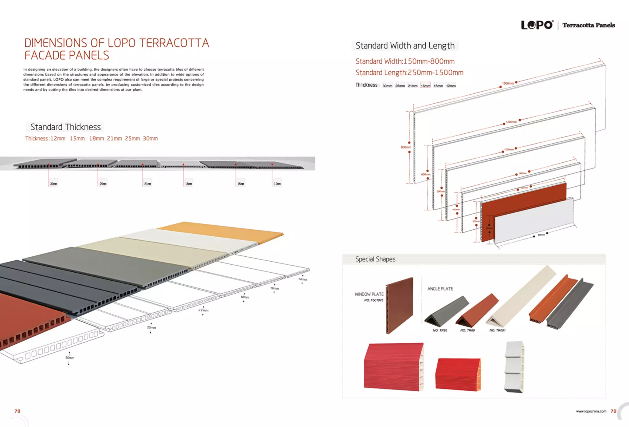 LOPO terracotta panels catalogue | PDF