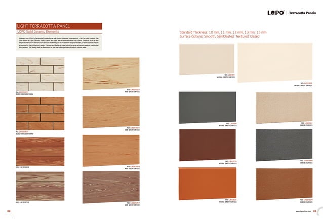 LOPO terracotta panels catalogue | PPT