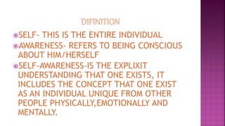 DEVELOPMENT OF THE SELF IN SOCIETY | PPT