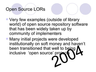 LOR Characteristics and Considerations | PPT