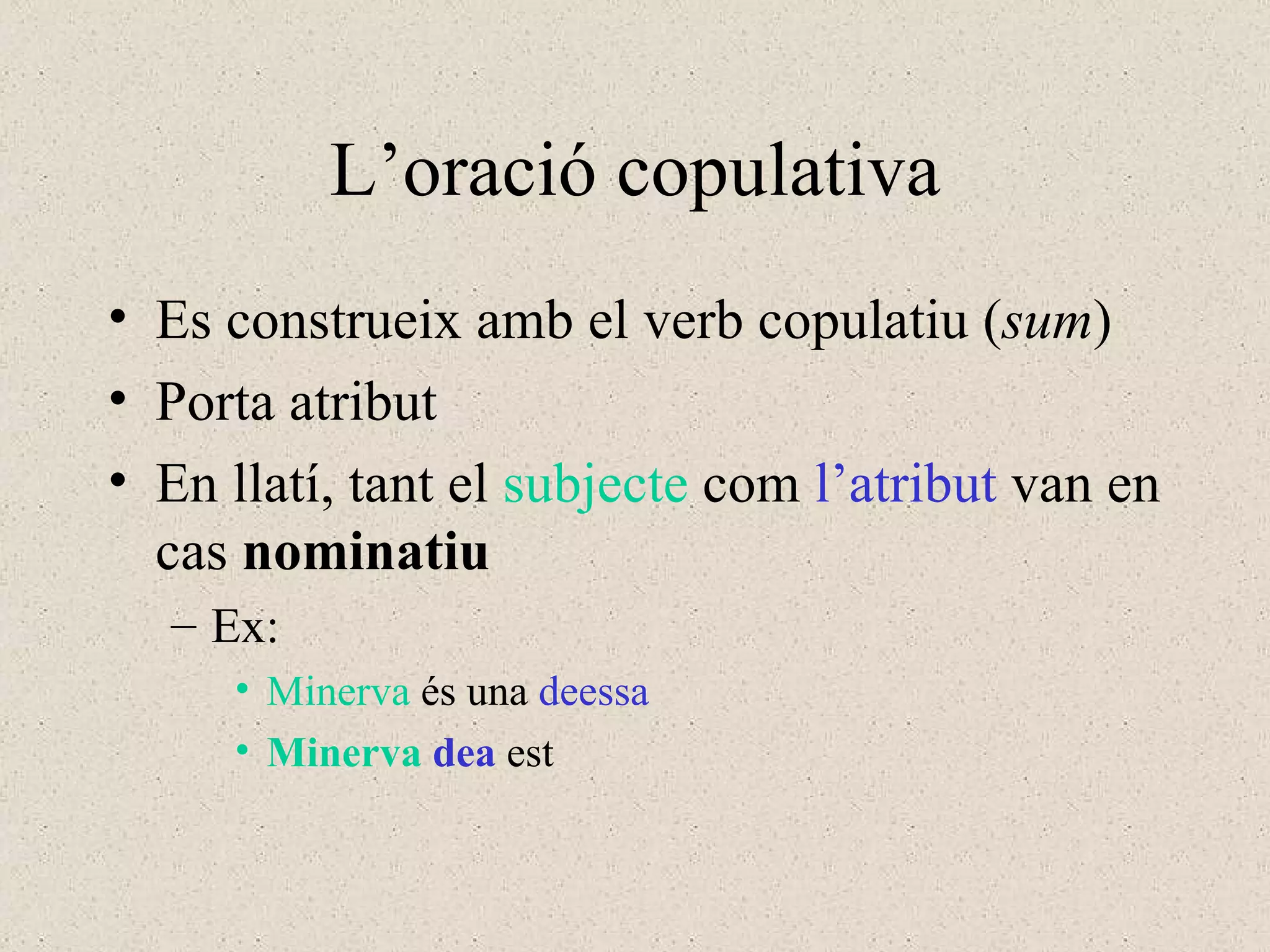 L Oracio Copulativa | PPT