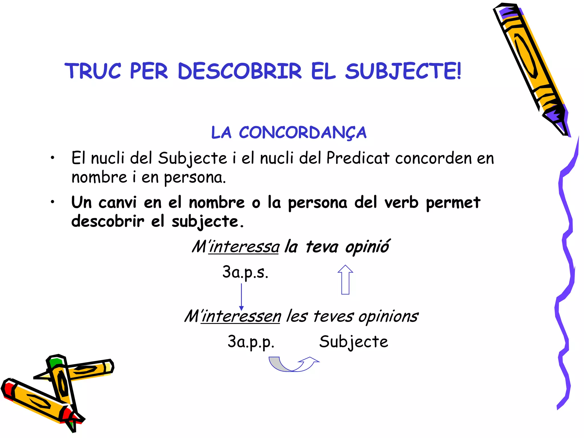 L'oració simple 1 subj i pred | PDF