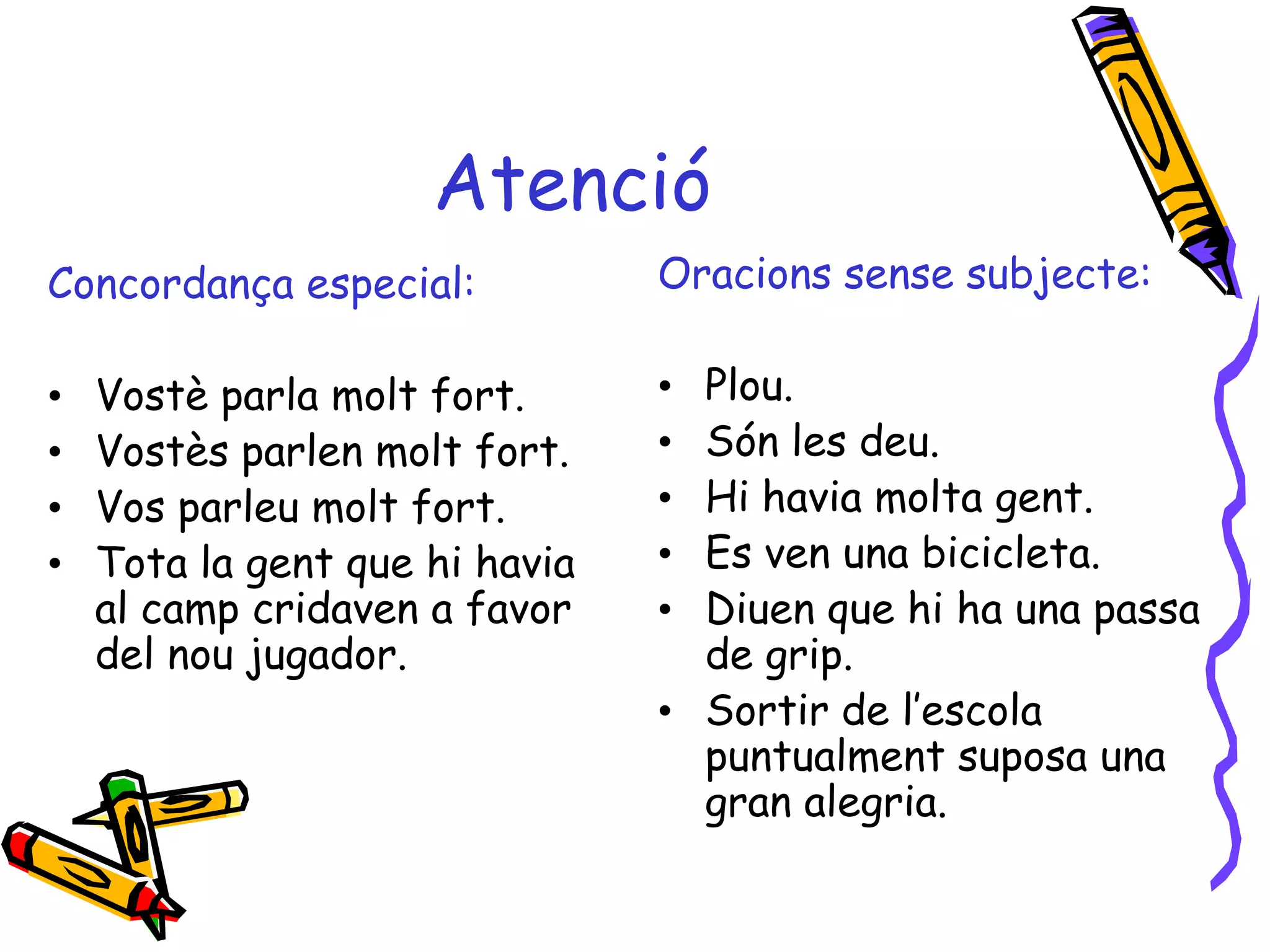 L'oració simple 1 subj i pred | PDF