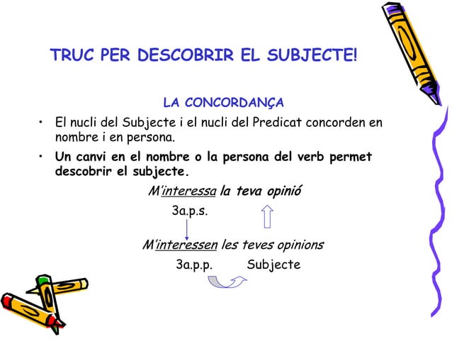 L'oració simple 1 subj i pred | PPT