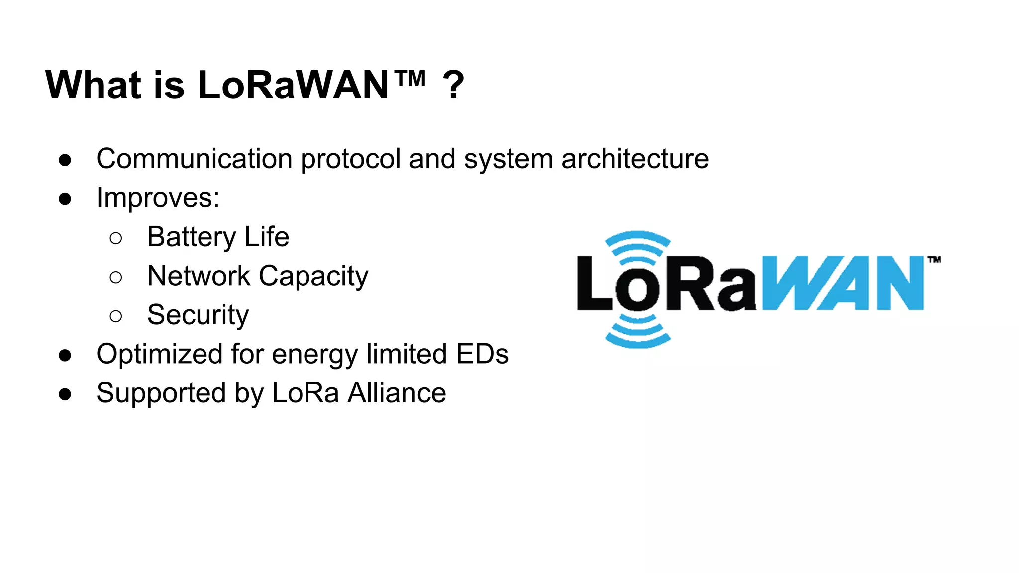 Introduction To LoRaWan | PPTX