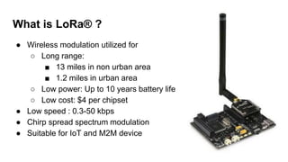 Introduction To LoRaWan | PPTX