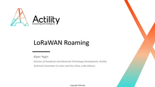 LoRaWAN roaming | PPT