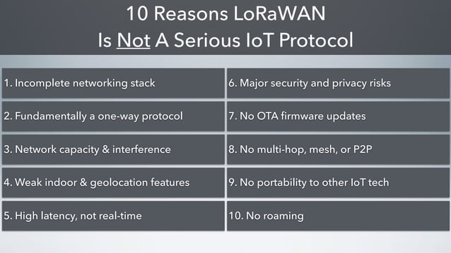 LoRaWAN vs Haystack | PPT