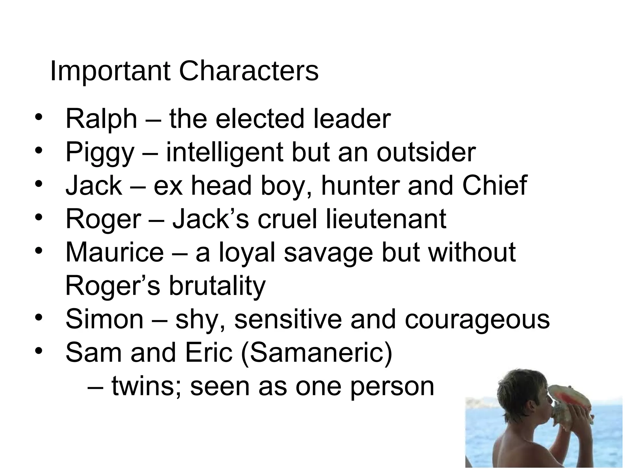 Lord of-the-flies structure plot summary | PPT