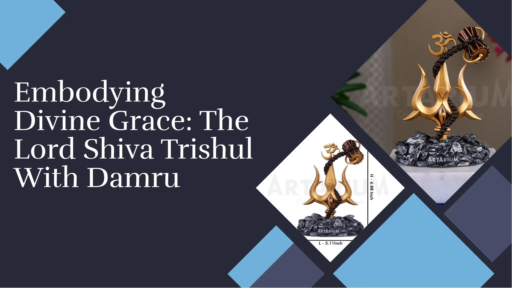 Lord Shiva Trishul With Damru online at the artarium | PPT