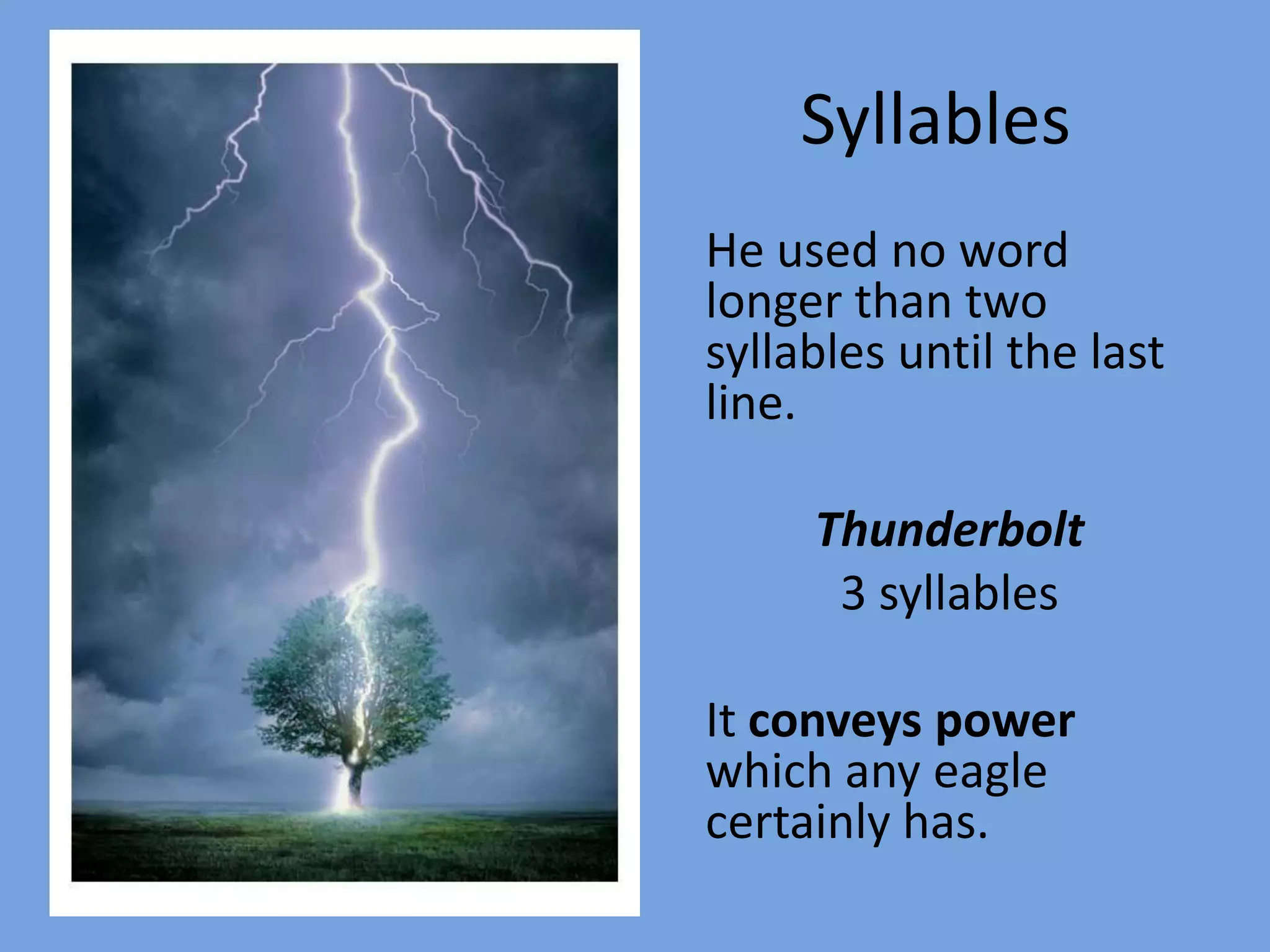 Lord Alfred Tennyson The Eagle | PPTX