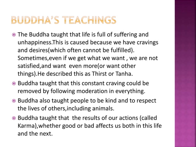 Lord buddha some brief points about his life and teachings | PPTX ...