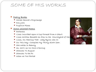 Lord Byron | PPT
