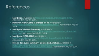 Lord byron | PPTX | Poetry | Books and Literature