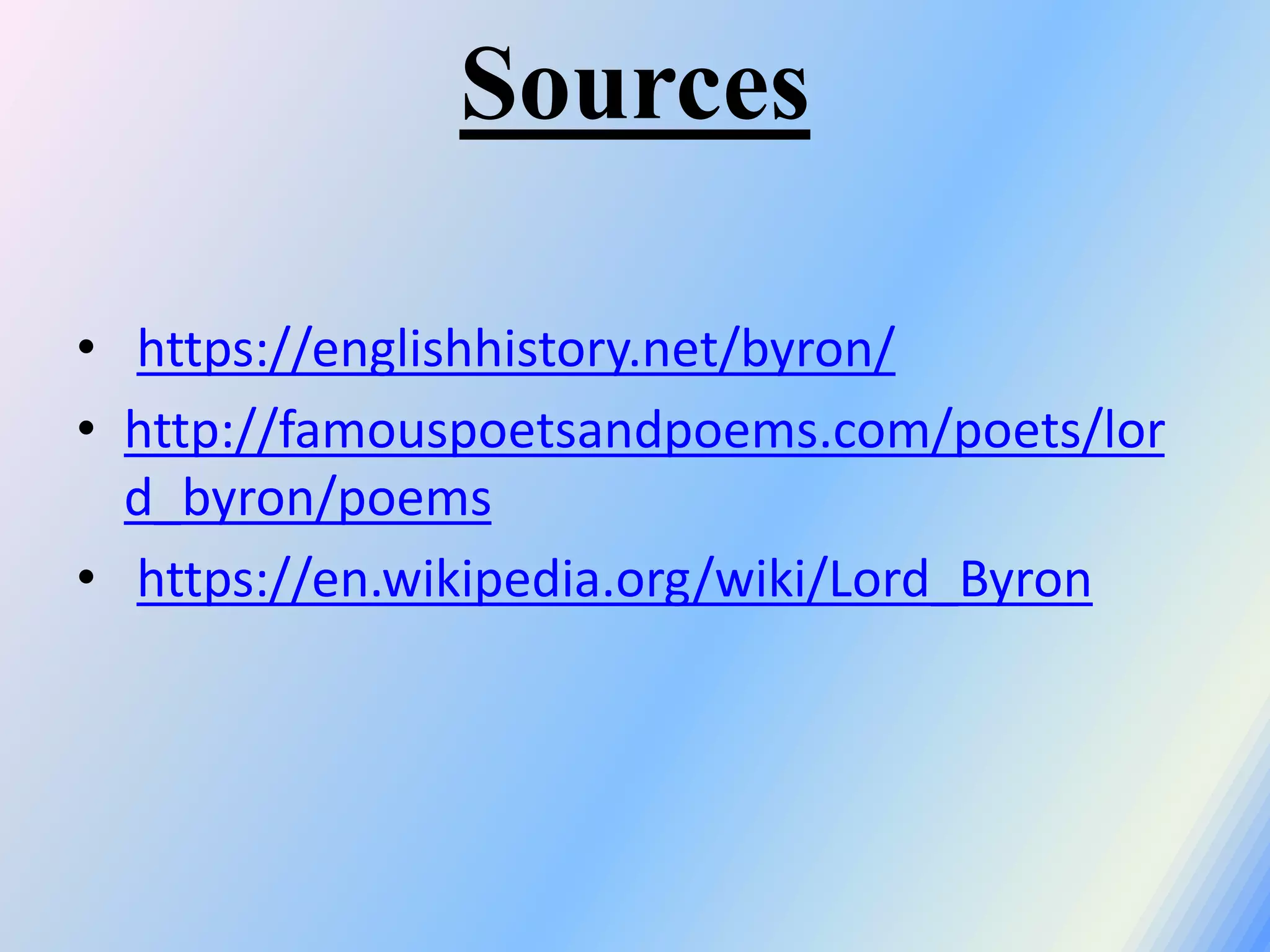 Lord byron | PPTX