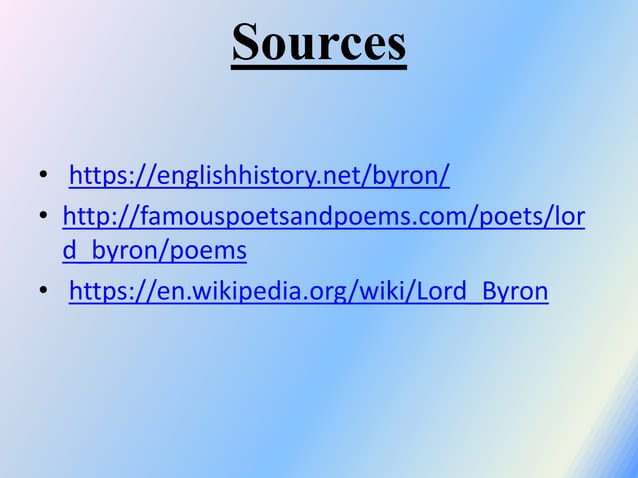 Lord byron | PPT