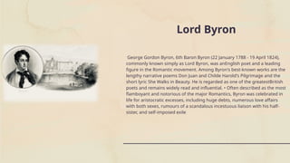 Lord byron.pptxhhhgffffrreerffffffffffffddf | PPTX | Christianity | Religion & Spirituality