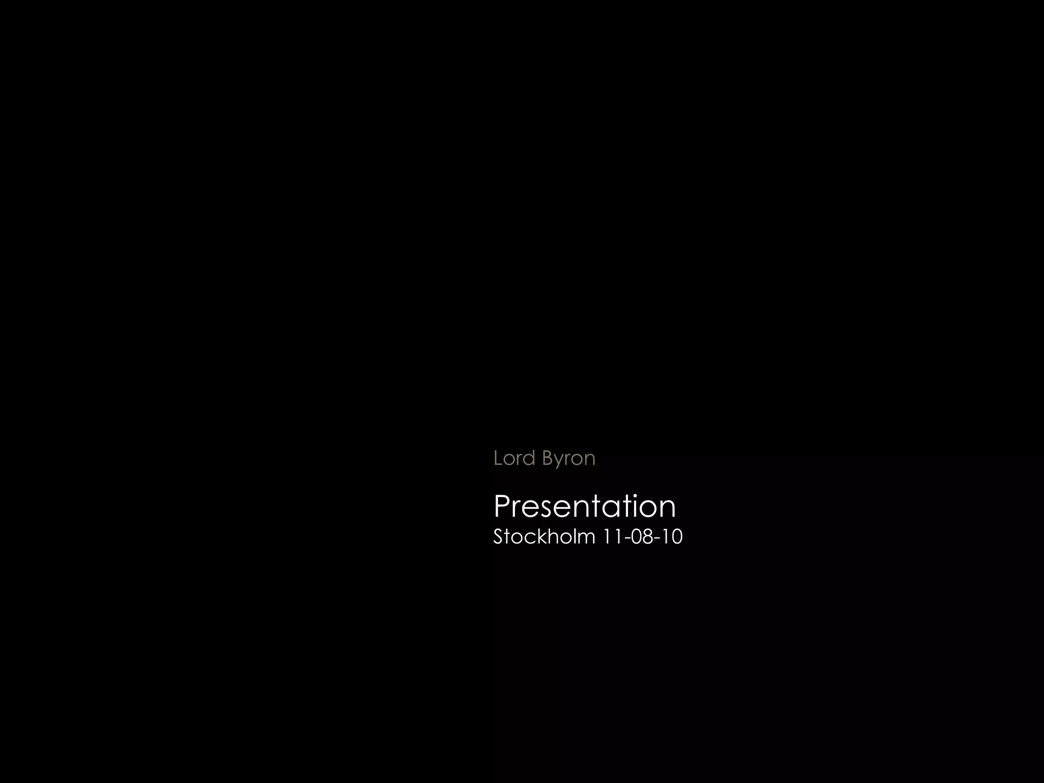 Lord Byron logo | PPT