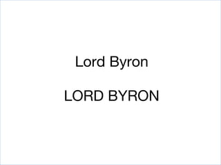 Lord Byron logo | PPT