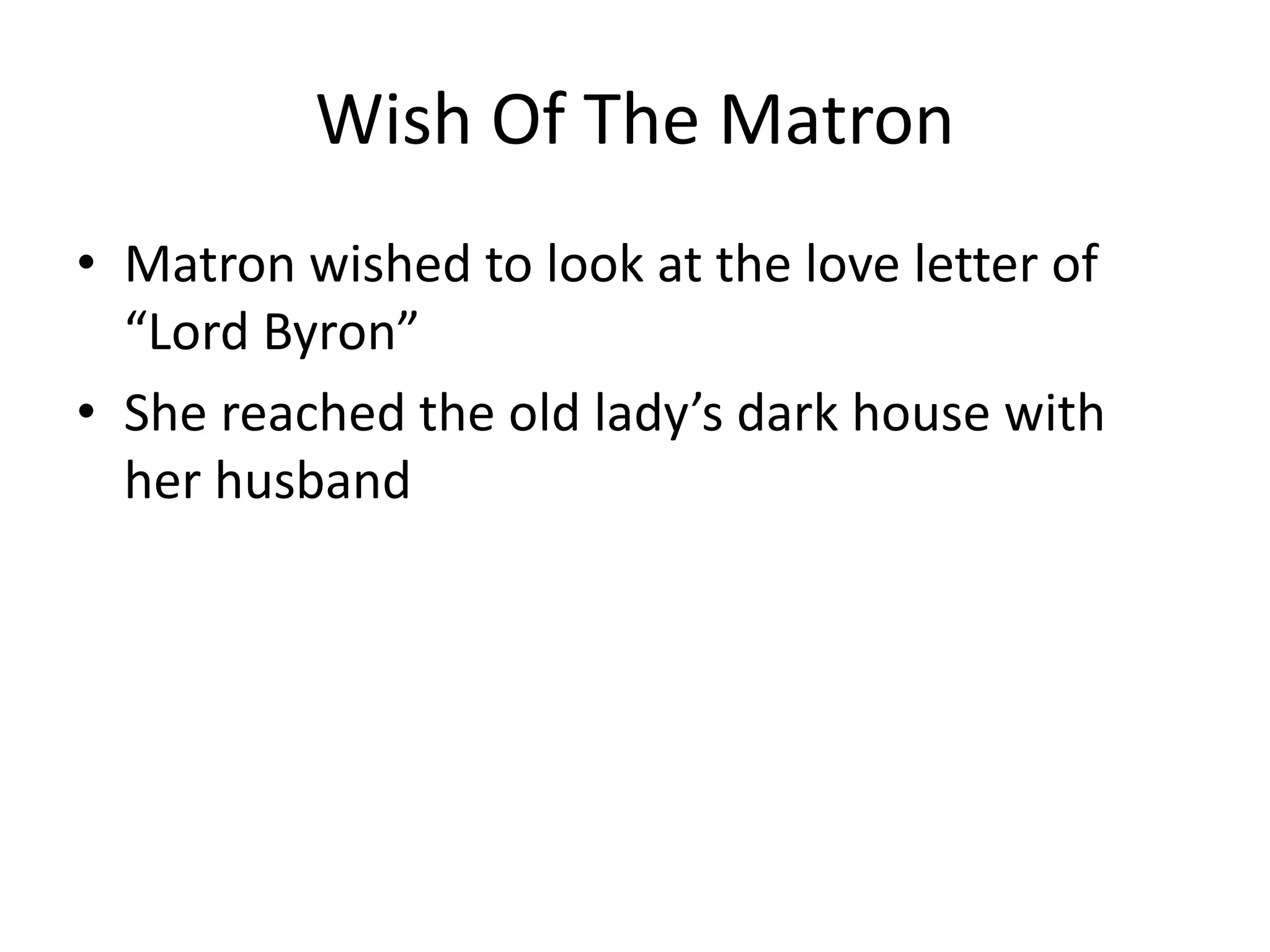 Lord byron's love letter | PPTX