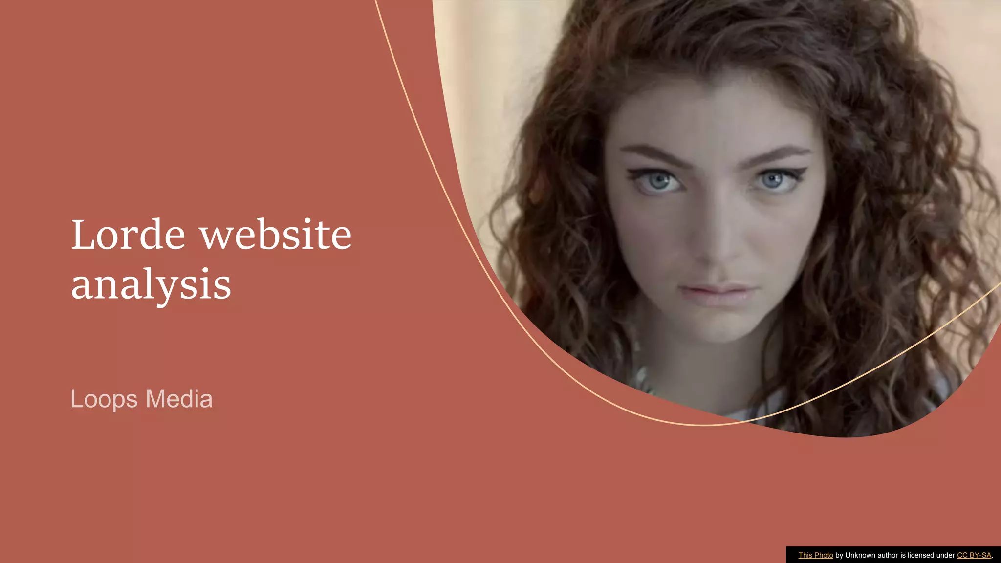 Lorde website analysis loops media | PPT