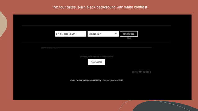 Lorde website analysis loops media | PPT