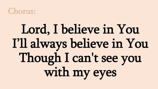 LORD I BELIEVE IN YOU.pptx