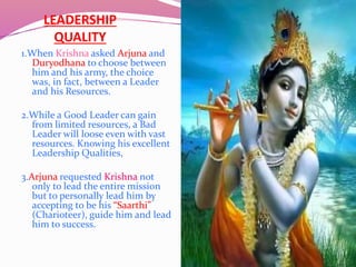 Lord krishna as a strategist | PPT