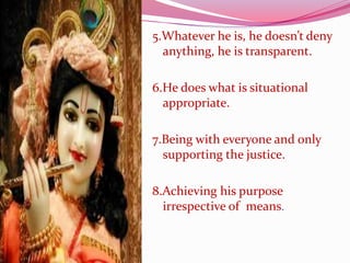 Lord krishna as a strategist | PPT