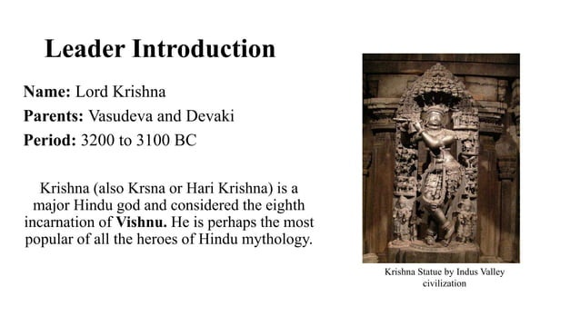 Leadership of Lord Krishna | PPT