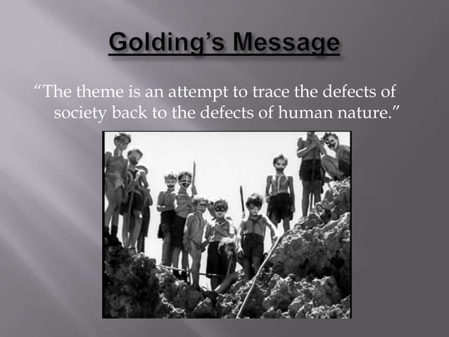 Lord Of The Flies | PPTX | Death, Injury, or Military Conflict ...