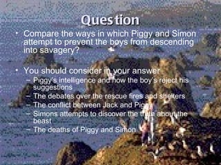 Shelters Lord Of The Flies