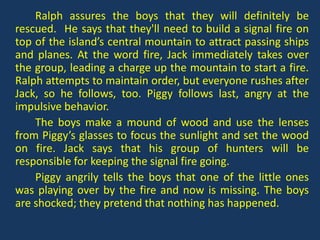 Signal Fire Lord Of The Flies Drawing