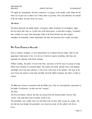 Lord of the flies | DOCX